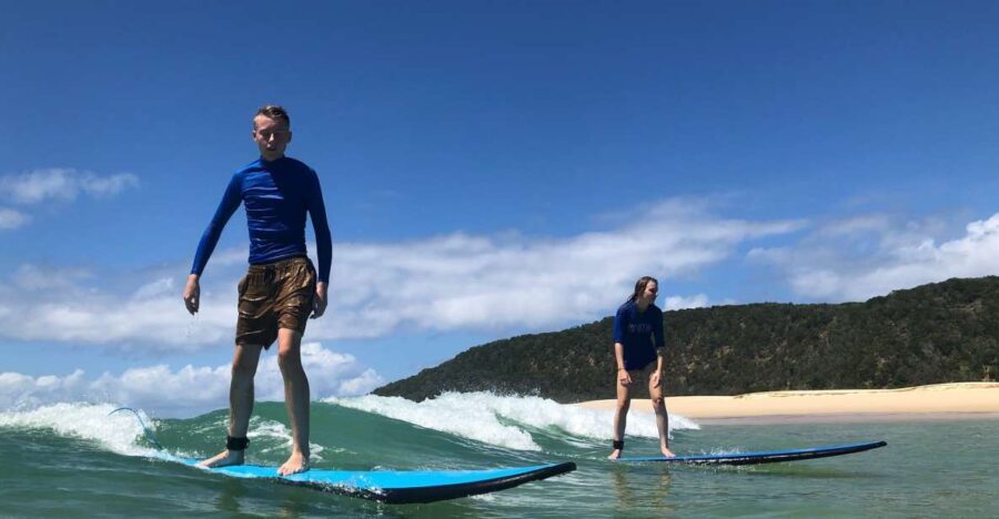 Rainbow Beach: 4WD Beach Drive Adventure and Surf Lesson - The Surf Lesson: Long Waves and Uncrowded Beaches
