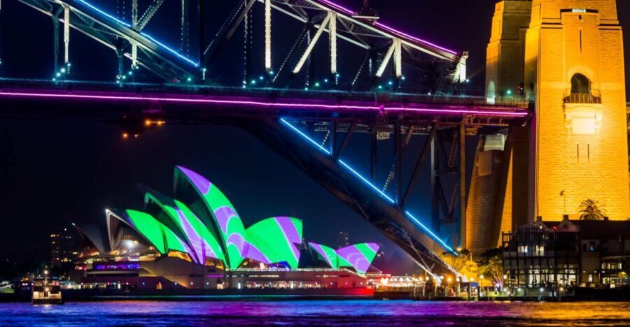 Sydney: Bring Your Own Drinks Vivid Harbour Cruise - The Experience in Detail
