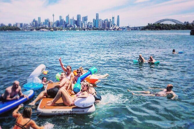 Sydney Harbour Family BBQ Cruise with Swim and Water Toys - The Water Toys and Water-Based Fun