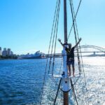 Sydney Harbour Tall Ship Laser Clay Shooting with Mast Climb - Starting Point and First Impressions