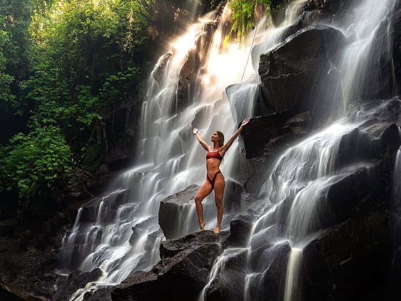 Ubud: Waterfalls, Temple, and Rice Terrace Private Day Tour - Kanto Lampo Waterfall – A Refreshing Introduction