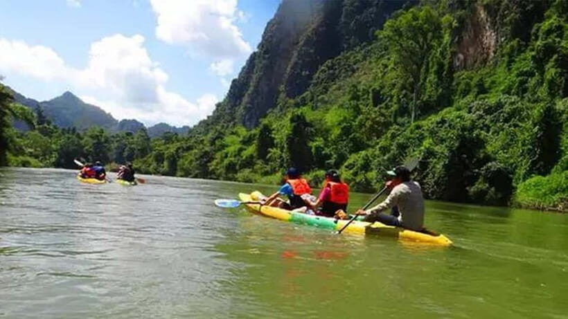 Vang Vieng: Paragliding ,Kayak,Zipline,Blue lagoon1 Tour - What You Can Expect from the Tour