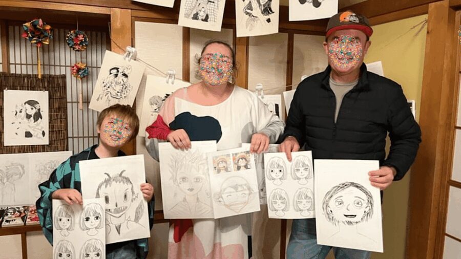 Yokohama Manga Art & Japanese Cooking Experience - The Manga Illustration Session