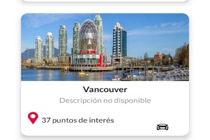 APP Self-Guided Routes Vancouver with audio guide - Detailed Breakdown of the Itinerary