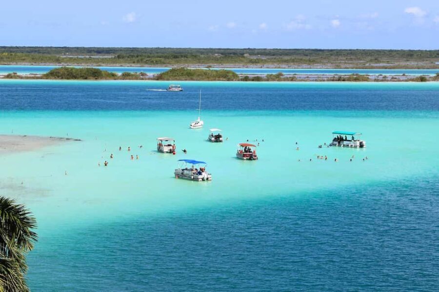 Bacalar: Lagoon, Pirate Canal, Stromatolite Day Trip w/Lunch - Swimming in the Lagoon — A Visual Feast
