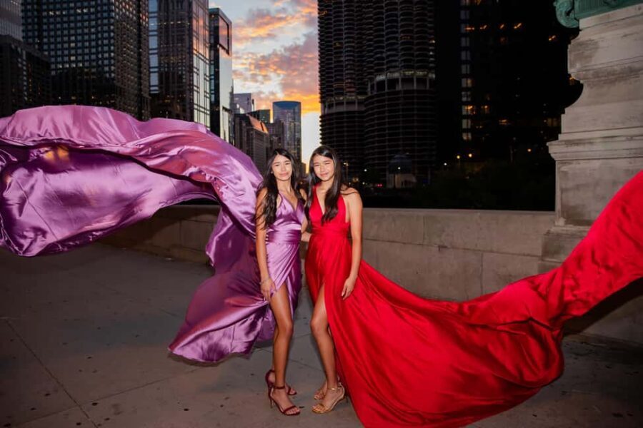 Chicago Luxury Flying Dress Photoshoot - What to Expect from the Photoshoot