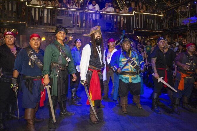 Dinner and show pirate night Hook in Cancun - FAQs