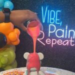 Drip Bear Paint & Sip Experience - Supplies, Food, and Drinks
