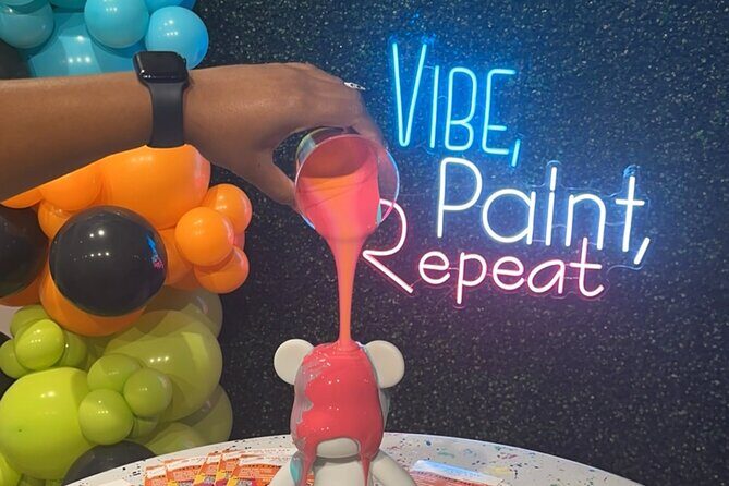 Drip Bear Paint & Sip Experience - Supplies, Food, and Drinks