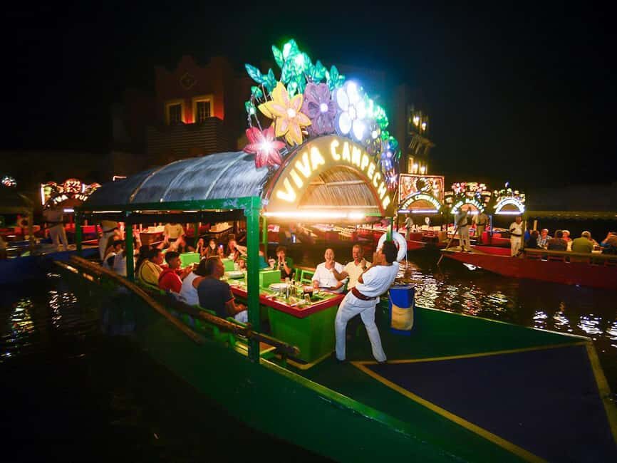 Entrance to Xoximilco Night Park - The Itinerary in Detail