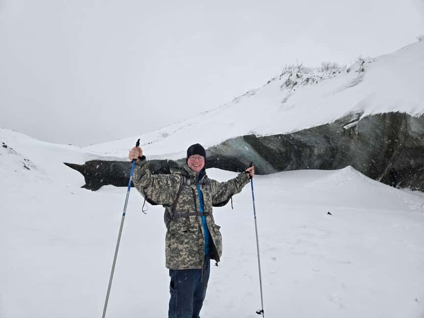 Fairbanks: Guided Snowshoe Hike to Castner Glacier Ice Cave - Inside the Ice Cave
