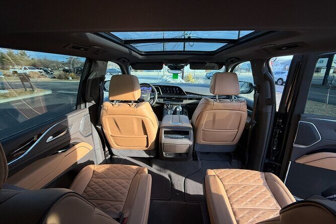 First Class Private Airport Transfer from Boston Logan - Vehicle and Amenities