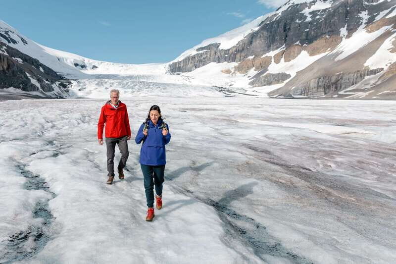 From Banff: Columbia Icefield Tour with Glacier Skywalk - The scenic drive: Crowfoot Glacier and Bow Lake