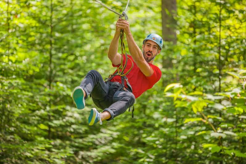 From Montreal: Treetop Trek, Ziplines + beach or waterfall. - The Treetop Trek and Ziplining Experience