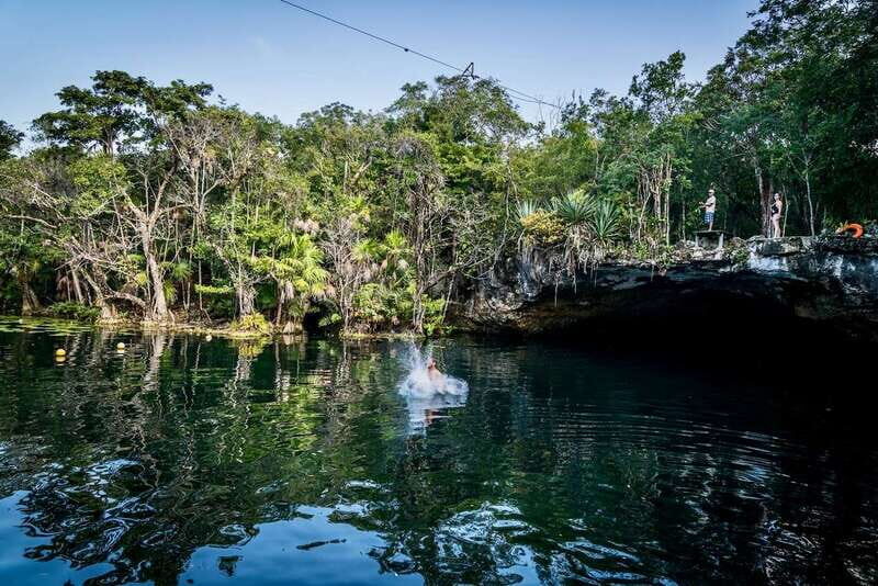 From Tulum: Four-Cenote Adventure - The First Stop: Naval Cenote