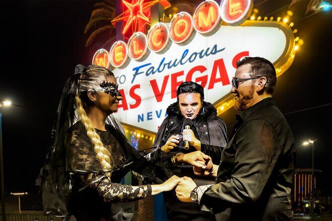 Goth Wedding or Vow Renewal at Vegas Sign with Props and Photos - Analyzing the Value