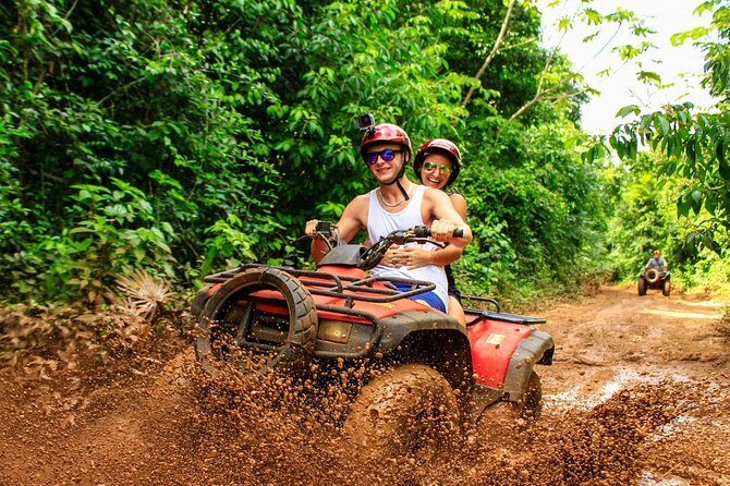 Horseback riding and ATV in the jungle. Zip line & cenote in Quintana Roo. - ATV Adventure: Thrills on Rugged Trails
