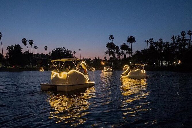 Illuminated Swan Boat Night Ride on Rainbow Lagoon in Long Beach - The Itinerary and Experience