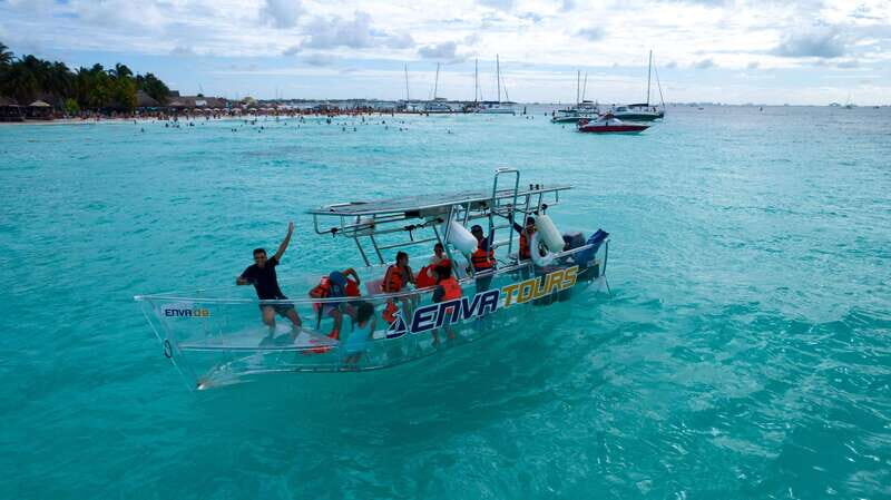 Isla Mujeres: Excursion Crystal Boat Tour at the Caribbean - What You Can Expect During the Tour