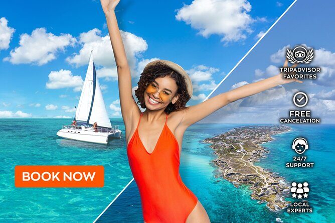Isla Mujeres VIP Premium Catamaran Transport & Dock fee Included - Transportation and Logistics