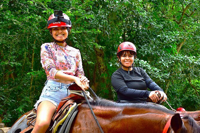 Jungle Adventure with ATV Zipline Horseback and Cenote - Ziplining: Flying High Over the Jungle