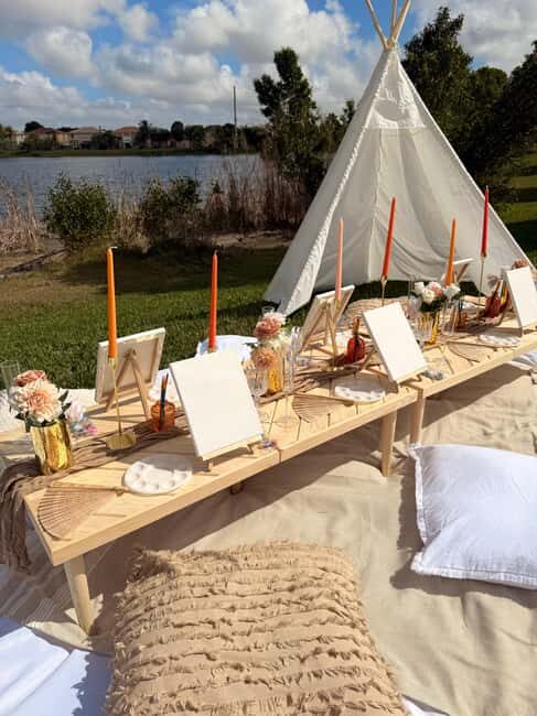 Luxury Outdoor Sip & Paint Experience- Near Miami - The Experience Breakdown: What to Expect