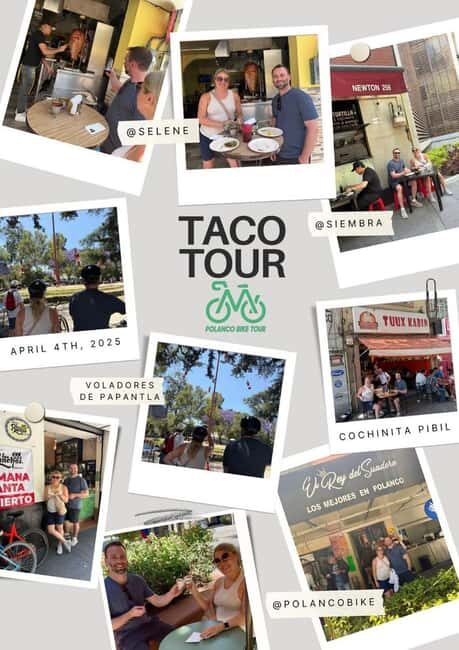 Mexico City: Taco Tasting Bike Tour in Polanco - Discovering Polanco on Two Wheels and Tastes