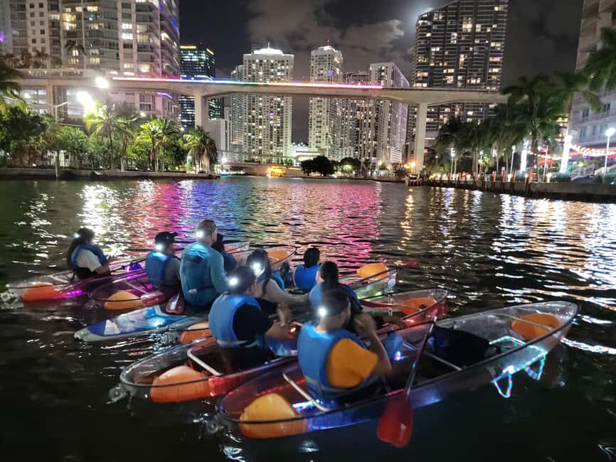 Miami: Guided LED-Lit Kayak Night Tour - Authentic Experiences and Real Reviews