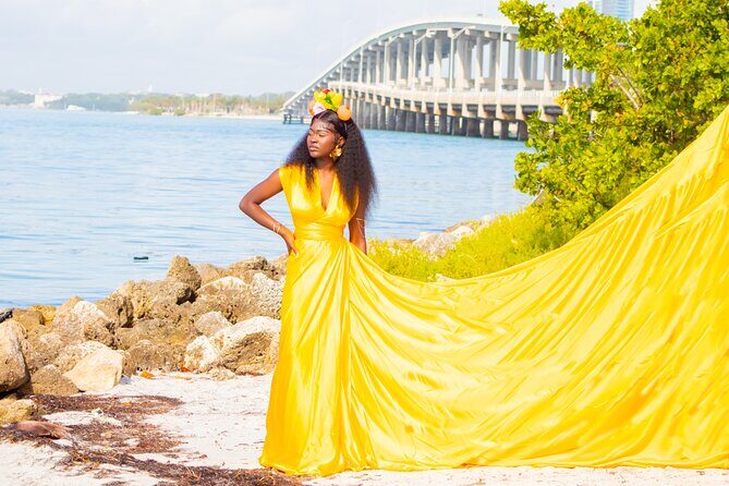 Miami: South Beach Flying Dress - Dress Choices and Photography Style
