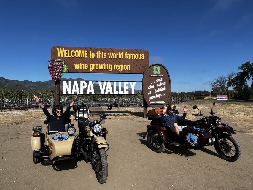 Napa Valley: Napa Valley Guided Sidecar Tour with 3 Wineries - The Ride in Detail: What to Expect
