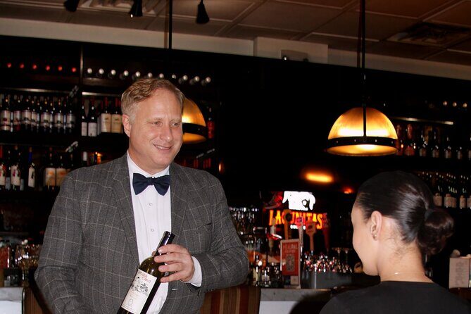 New York City Private Vintage Car Tour and Wine Tasting - Wine Tasting at Central Park Café
