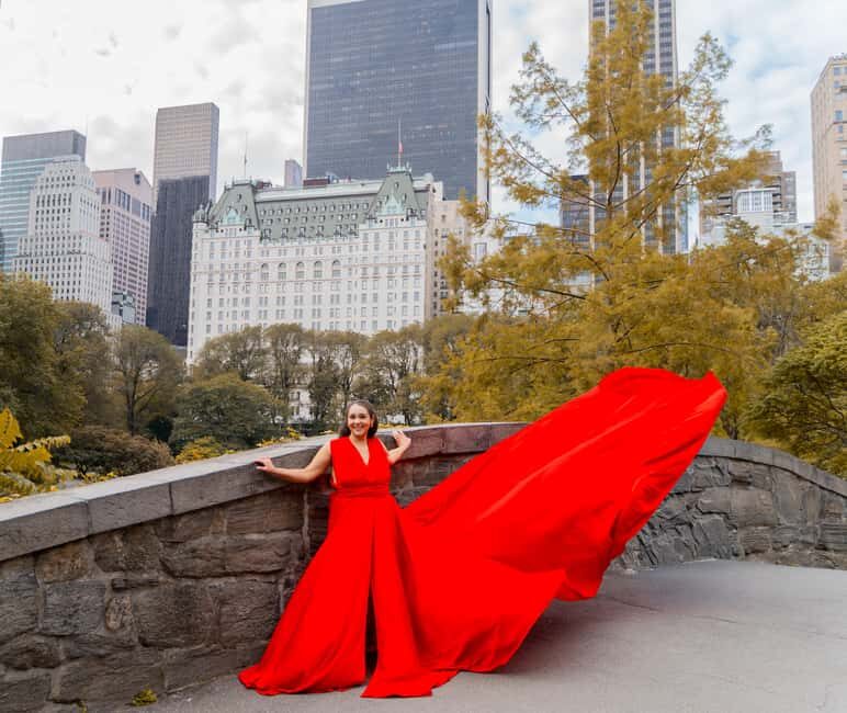 NYC: Flying dress photoshoot Dumbo or Central Park jonadress - The Itinerary and What to Expect