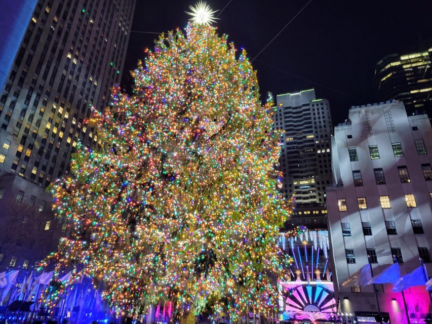 NYC: Holiday Lights Guided Bus Tour - Hudson Yards and the "Shine Bright Only" Light Show