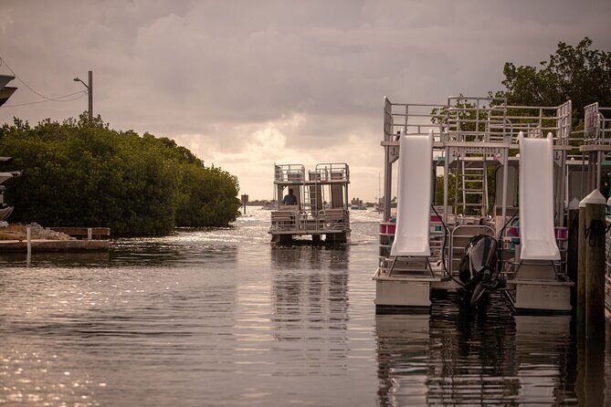 Pontoon Boat Rental with Slides from Key West - The Experience From Multiple Perspectives
