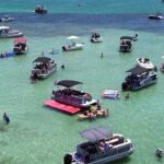 Private Crab Island Pontoon Charter with Bote Hangout Floats! - Key Points