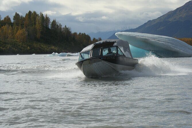 Private ~ Spencer Glacier Jetboating - Approaching Spencer Glacier’s Face