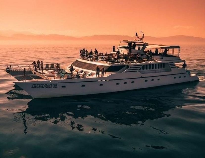 Puerto Vallarta: Mega Yacht Whale Watching Sunset Cruise - The Experience in Detail