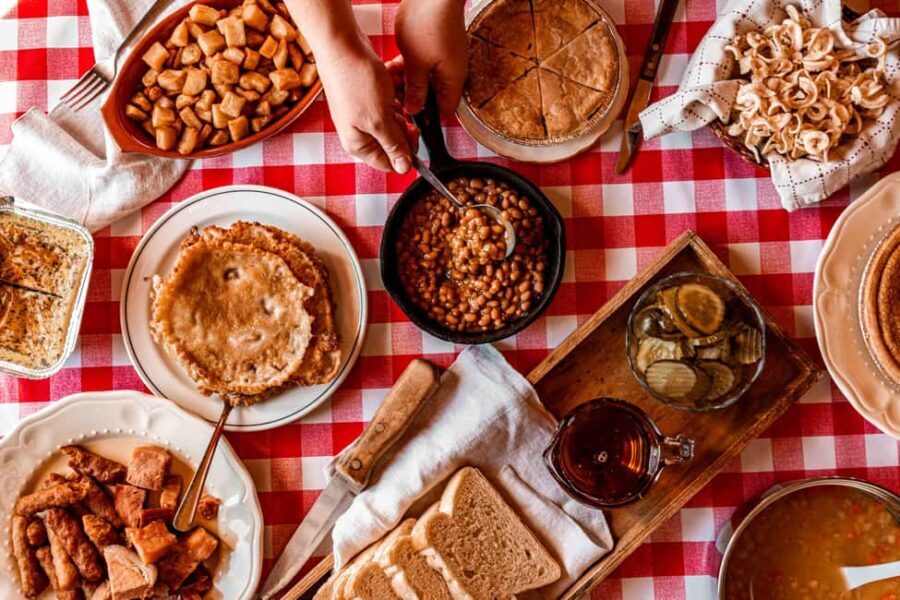 Quebec City (Lévis): self-guided sugar shack tour + meal + maple taffy - The Maple Taffy on Snow: A Quebec Icon
