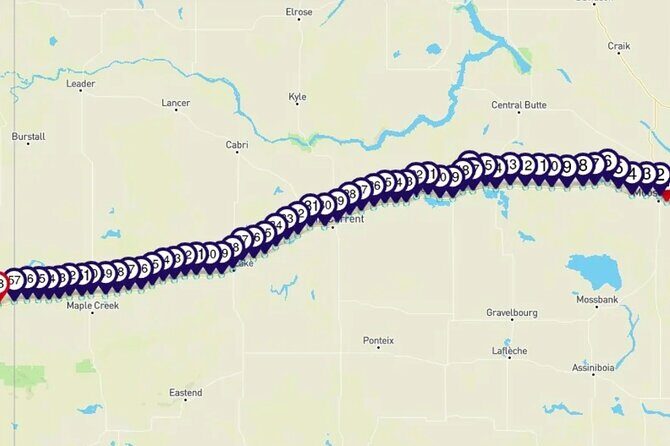 Smartphone Driving Tour between Moose Jaw and Alberta - Price and Value