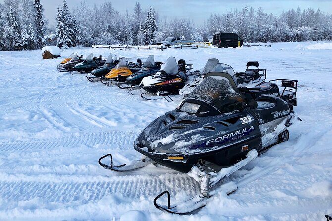 Snowmobile Guided Tour within The Date with Aurora in Alaska - The Value of the Experience