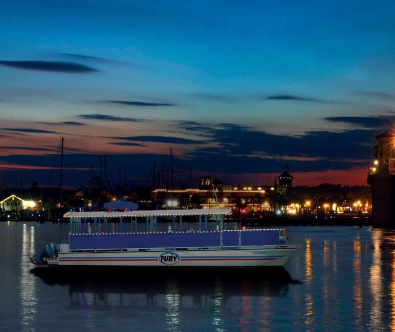 St Augustine: Champagne Sunset Cruise w Nights of Lights opt - The Itinerary: What to Expect