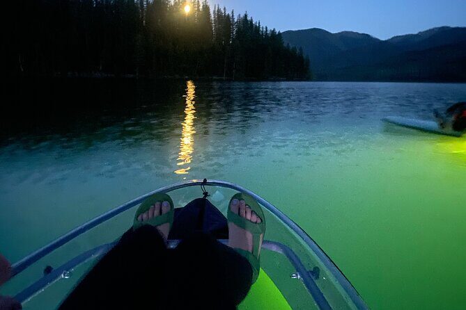 Sunset LED Clear Kayak Rentals for Glacier Park - The Paddling Experience