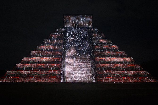 The majestic night show of kukulkan in Chichen Itza Valladolid & Cenote included - The Sum Up