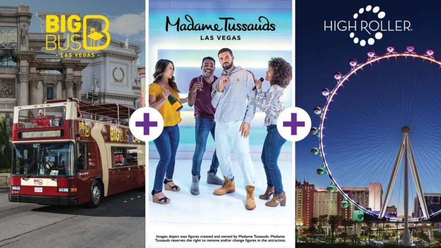 Vegas: Madame Tussauds, High Roller, & Hop-on Hop-off Tour - Practical Tips for Travelers