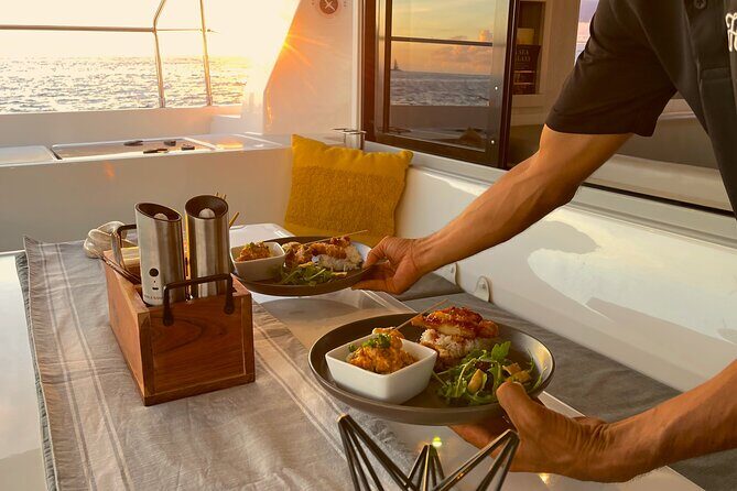 Waikiki's Premier Small Group Sunset Yacht + Tasting - An Elegant Way to Experience Waikikis Coastline