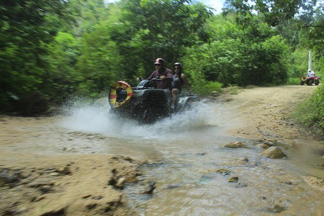 Zipline & ATV Jungle Adventure Combo - ATV Ride Through Mountainous Terrain