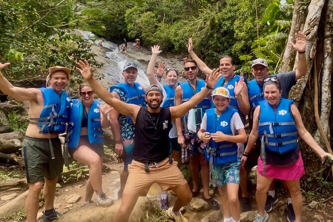 2 Tours in 1 Day: Rainforest Waterslides & Beach Tour w/Transport - The Itinerary in Detail