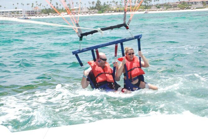 3 in 1 Activities in Punta Cana: Terracroos, Horse Back Riding and Parasailing - Macao Beach: Paragliding with a View