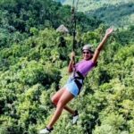 AMBER COVE-TAINO BAY 5 Zip Lines 7 Waterfalls + Locale Food - Zip Lining Through the Canopy