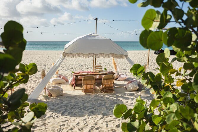 Aruba Eagle Beach Romantic Sunset Picnic in a Luxury Cabana - Key Points